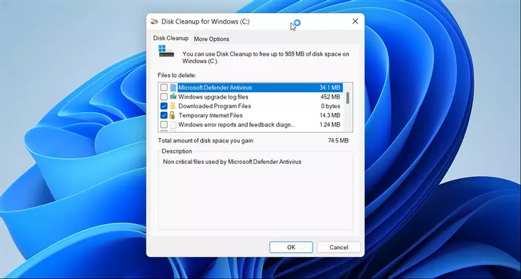 Kumaha Ngosongkeun Spasi Disk Saatos Ngaronjatkeun kana Windows 11 2652_3