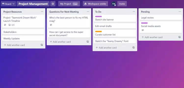 Notion против Trello: какое приложение для повышения производительности вам следует использовать в 2021 году 26595_2