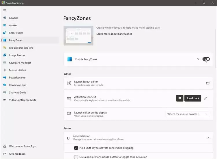 使用 PowerToys FancyZones 為 Windows 10 帶來 Windows 11 的最佳功能之一 2682_3