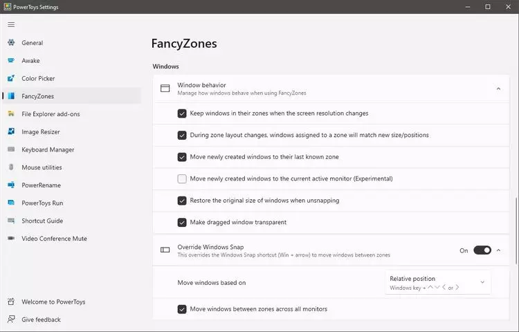 使用 PowerToys FancyZones 為 Windows 10 帶來 Windows 11 的最佳功能之一 2682_5