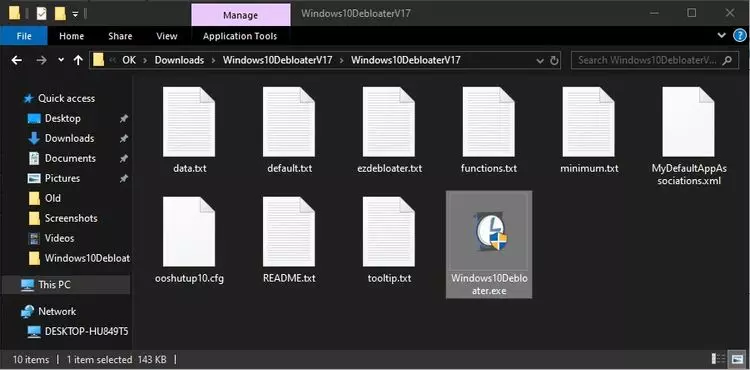 Windows Decrapifier & Debloater ನೊಂದಿಗೆ Windows 10 ನಿಂದ ಫ್ಲಫ್ ಅನ್ನು ತೆಗೆದುಹಾಕಿ 2691_10