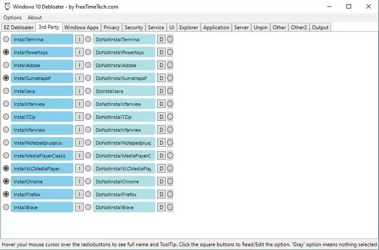 Odstranite puh iz sistema Windows 10 s programom Windows Decrapifier & Debloater 2691_13