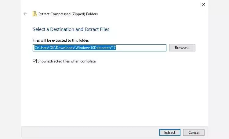 Odstranite puh iz sistema Windows 10 s programom Windows Decrapifier & Debloater 2691_9