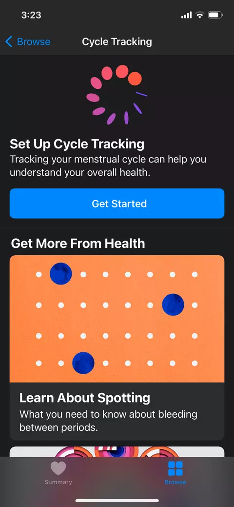 iPhoneの健康アプリで月経周期を追跡する方法 27123_2