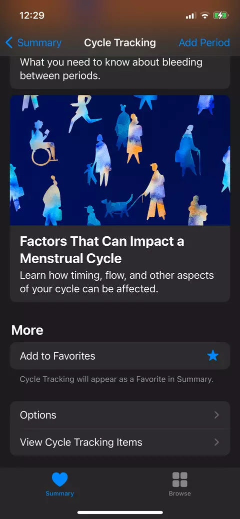 Cum să-ți urmărești ciclul menstrual cu aplicația de sănătate a iPhone-ului tău 27123_7