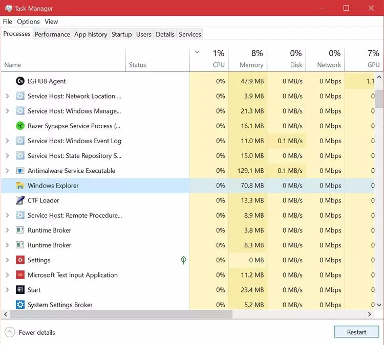 4 maneiras de reiniciar o File Explorer no Windows 10 27415_2