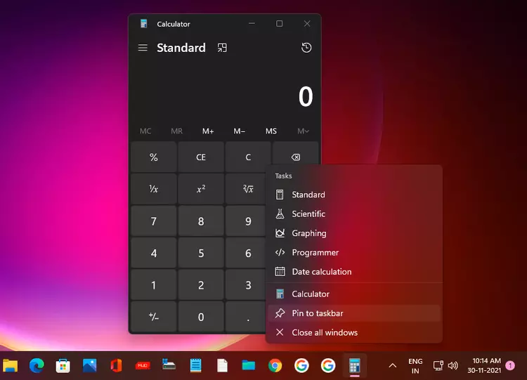 UyiPina njani Phantse nantoni na kwiWindows 11 Taskbar