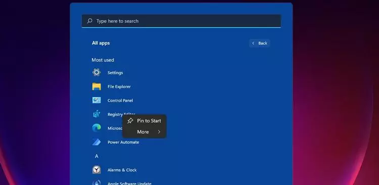 Kuidas kohandada Windows 11 menüüd Start 2745_3