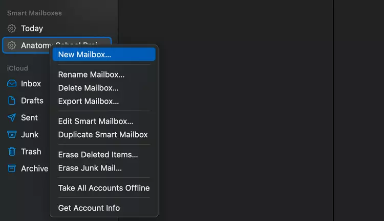 Help nedich by it organisearjen fan jo e-post op Mac? Besykje in Smart Mailbox te meitsjen 276_3