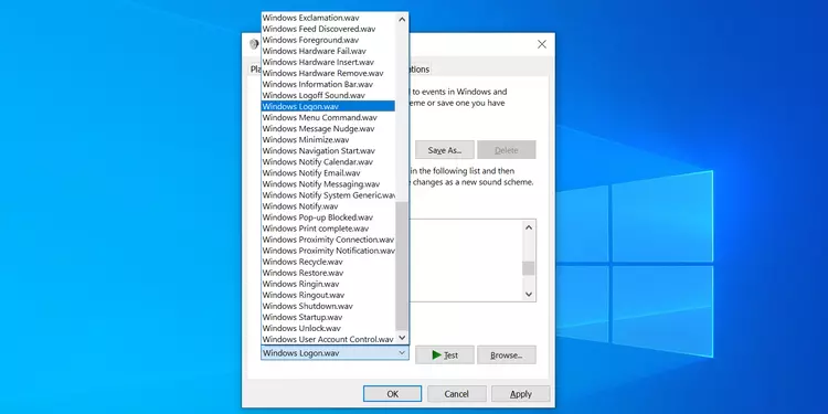 Windows 10에서 기본 시작 소리를 변경하는 방법 27804_5