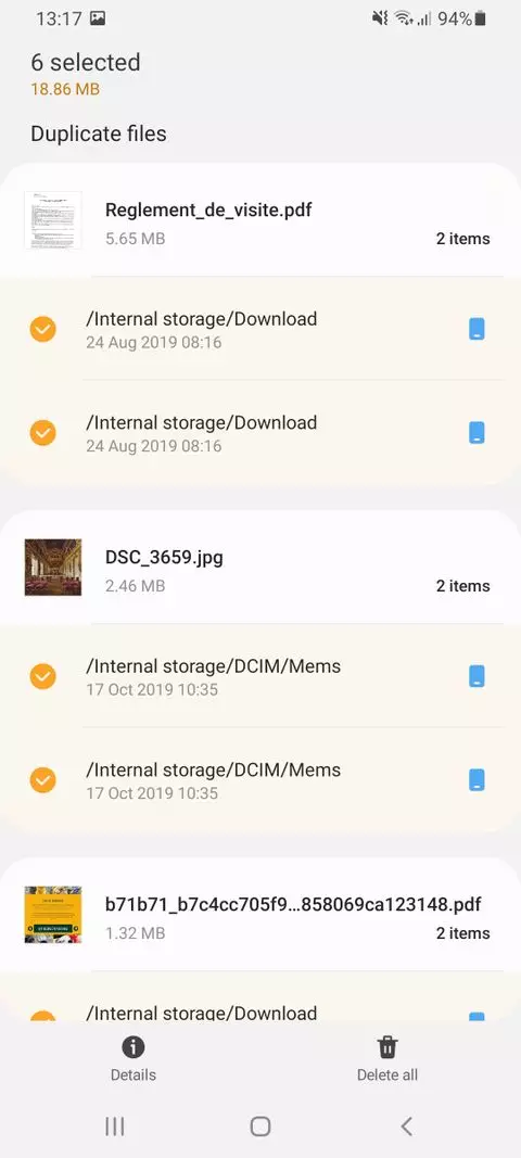 Comment rechercher et supprimer des fichiers en double sur un Samsung Galaxy 27809_5