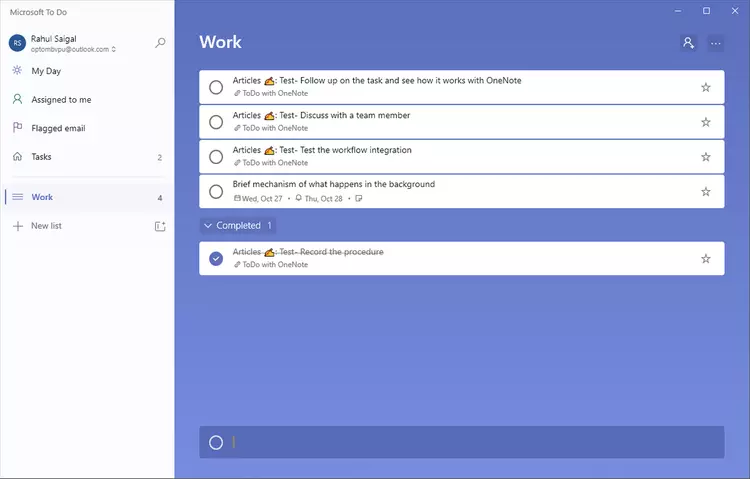 OneNote کے ساتھ مائیکروسافٹ ٹو ڈو کو کیسے ضم کریں۔ 2784_13