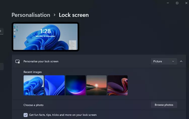 Windows 11 ၏ Lock Screen ကို စိတ်ကြိုက်လုပ်နည်း 2827_3