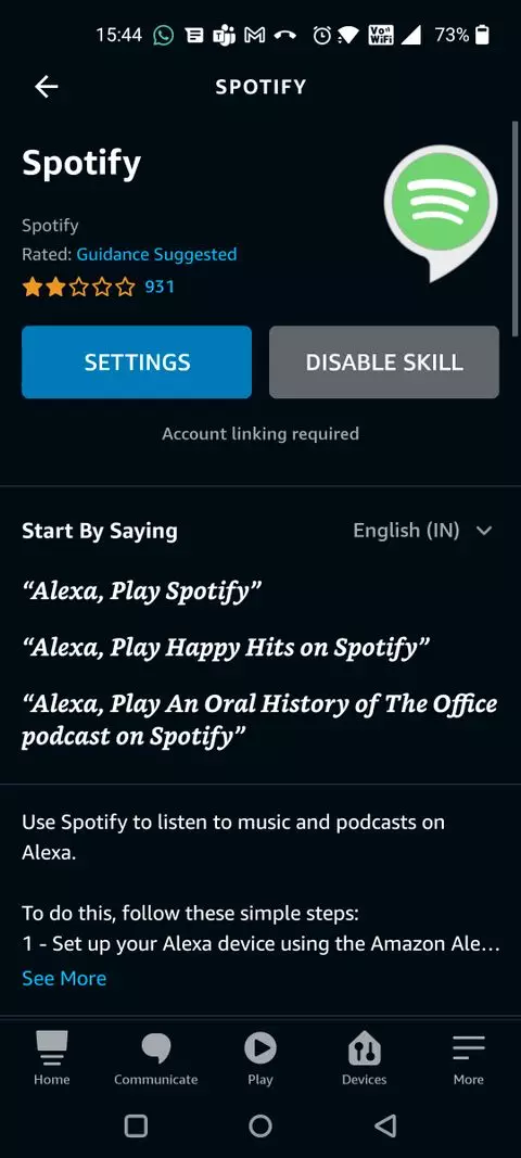 Amazon Alexa와 함께 사용할 최고의 Spotify 명령 2846_3