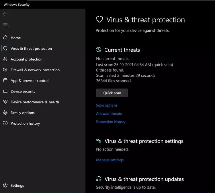 Uyicima njani iMicrosoft Defender ngaphakathi Windows 11 2853_4