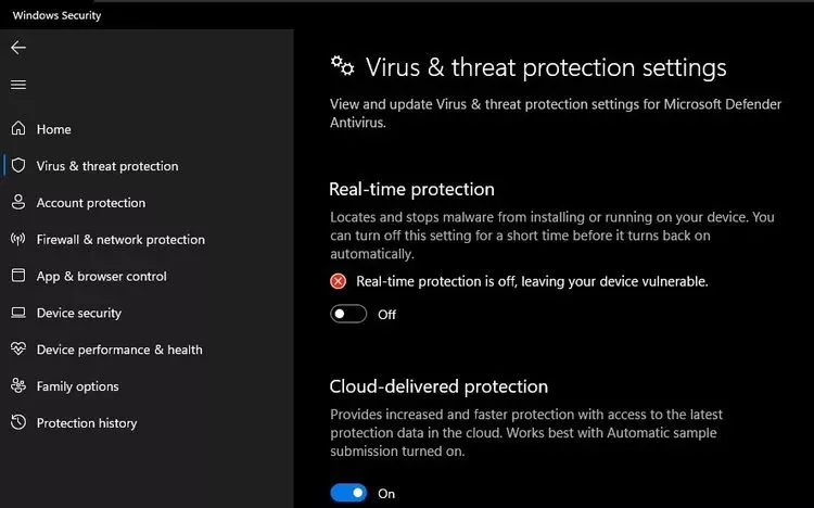 Cum să dezactivați Microsoft Defender în Windows 11 2853_7