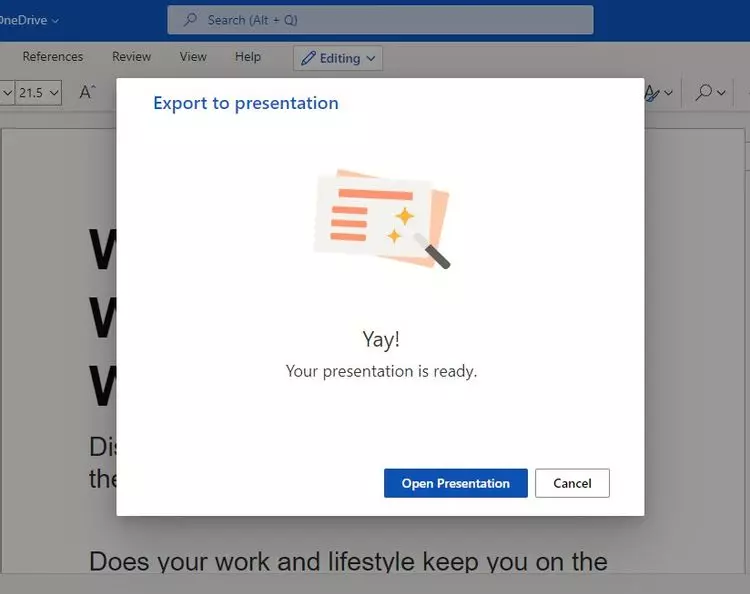 Како да извезете Word документи во презентации на PowerPoint користејќи Microsoft AI 2855_7