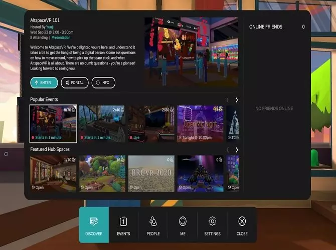 Jinsi ya kutumia AltspaceVR: Ukweli wa Kweli Bila Kifaa cha Kupokea sauti 28666_2