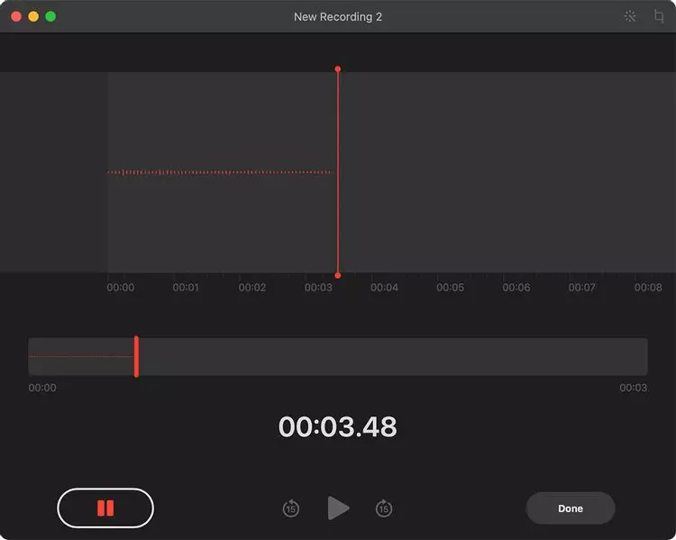 Como gravar audio rapidamente no teu Mac usando aplicacións integradas 2871_2