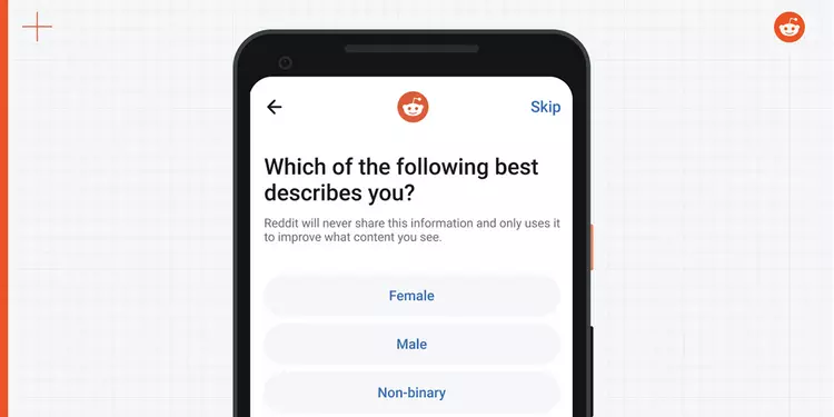 Reddit vám nyní umožňuje přidat vaši genderovou identitu, když se zaregistrujete 29613_2