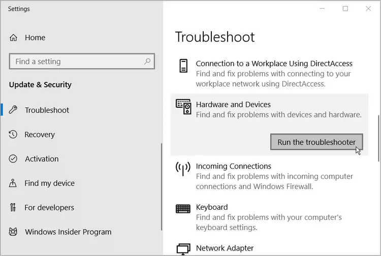 6 způsobů, jak opravit chybu „Neznámé zařízení USB (požadavek deskriptoru zařízení selhal)“ v systému Windows 10 29689_5