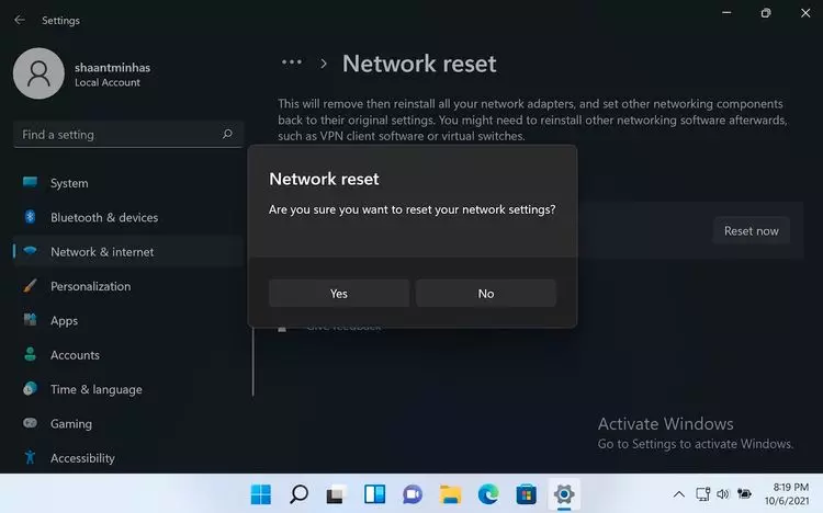 Sådan nulstiller du dine netværksindstillinger på Windows 11