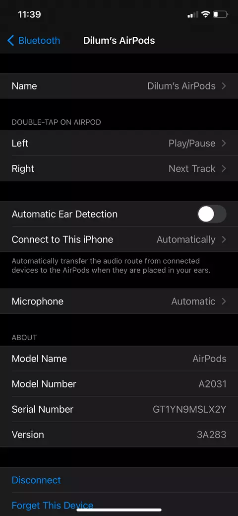 10 būdų, kaip pataisyti „AirPod“, kurie vis atsijungia nuo jūsų „iPhone“. 2994_6