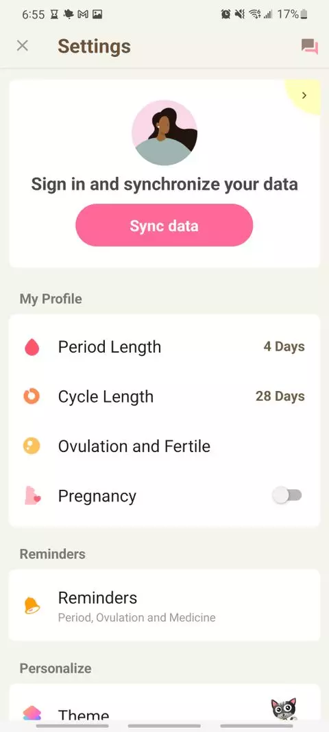As 7 mellores aplicacións para rastrexar a fertilidade e a ovulación 300_19