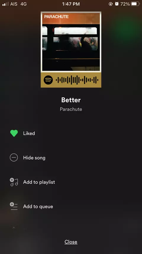 Spotify-da aýdymlary nädip gizlemeli we gizlemeli 30535_3