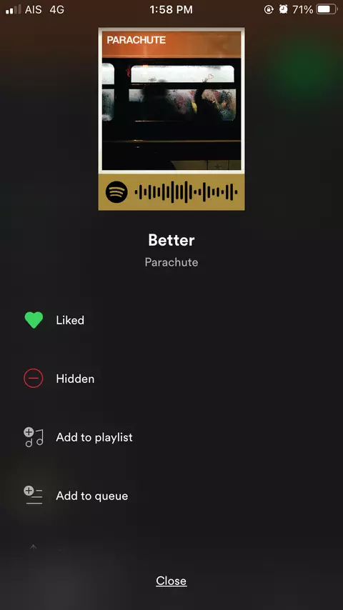 Hoe om liedjies op Spotify te versteek en te ontsteek 30535_4