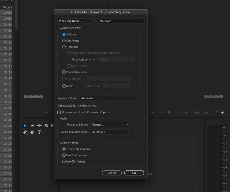 Kako stvoriti sekvence s više kamera u Adobe Premiere Pro 30554_5