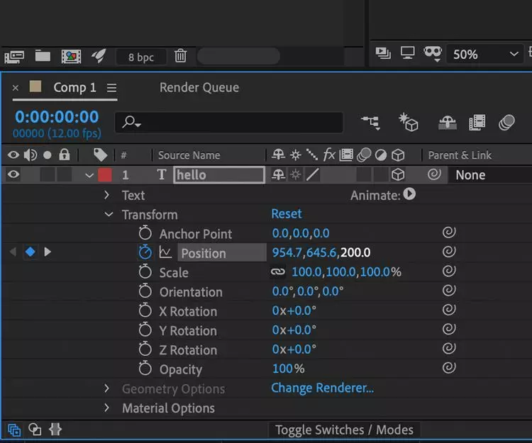 Daħħal it-Tielet Dimensjoni: Ħidma Bi Flussi tax-Xogħol 3D f'Adobe After Effects 30555_5