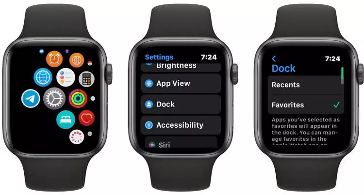 Intangiriro kuri Dock kuri Apple Watch yawe nuburyo bwo kuyikoresha 3062_3