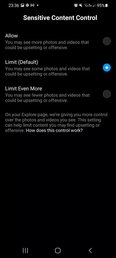 Paano I-disable ang Bagong Sensitive Content Filter sa Instagram 30794_3
