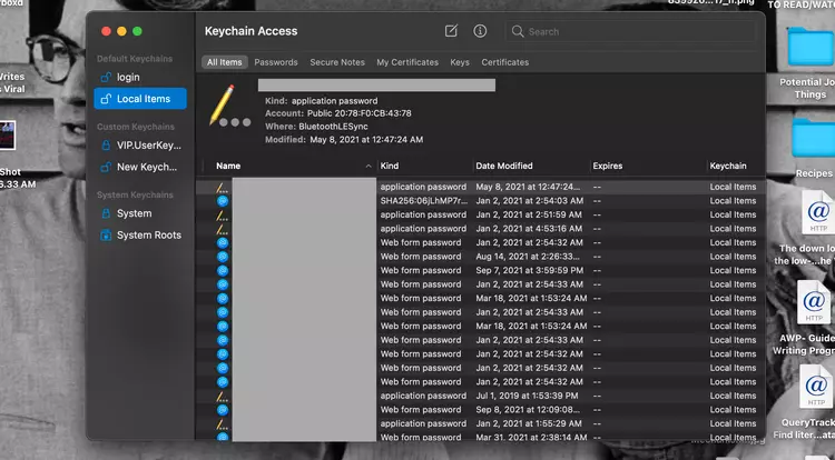 رمز عبور Keychain در مک چیست؟ 3079_3