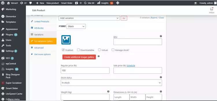 WordPress Veb saytınıza Məhsul Varyasyonlarını və Atributlarını necə əlavə etmək olar 31307_25