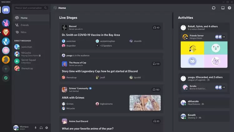 የ Discord's New Stage Discovery እርስዎ ምርጥ ማህበራዊ ኦዲዮ ቻቶችን እንዲያገኙ ያግዝዎታል 31425_2