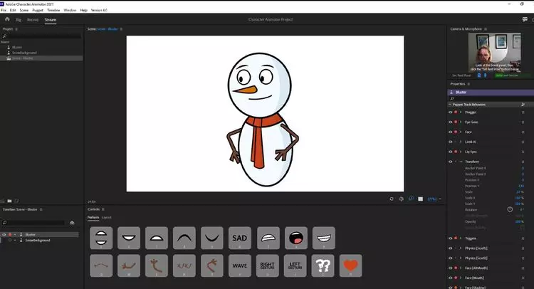 Kumaha Live Stream Sareng Adobe Character Animator 31509_14