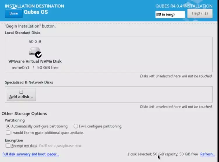 Kako namestiti Qubes OS na VirtualBox 3156_8