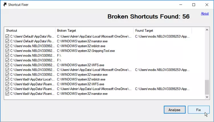 Popravite svoje pokvarene Windows 10 prečace s ovih 8 besplatnih alata 31979_6