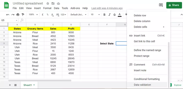 Kako koristiti funkciju FILTER u Google Sheets 32150_5