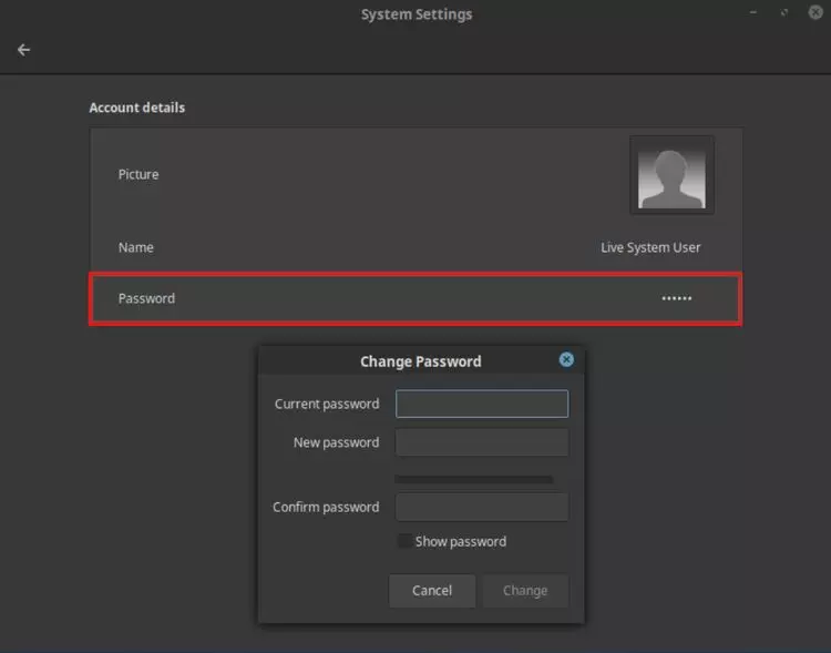 Cómo cambiar su contraseña en cualquier escritorio Linux 3220_5