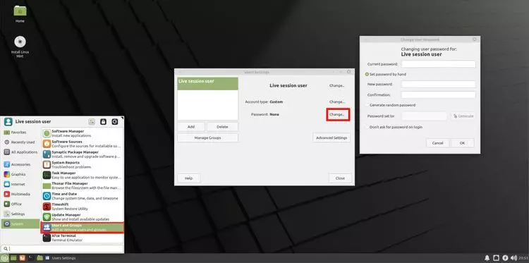 ଯେକ Linux ଣସି ଲିନକ୍ସ ଡେସ୍କଟପରେ କିପରି ଆପଣଙ୍କର ପାସୱାର୍ଡ ପରିବର୍ତ୍ତନ କରିବେ | 3220_8