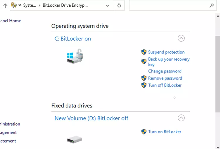 Kumaha Nonaktipkeun atanapi Nungguhkeun BitLocker dina Windows 10 32487_5