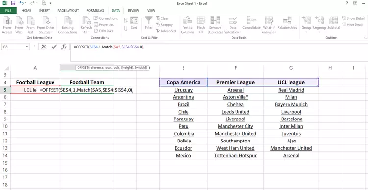 Ki jan yo kreye plizyè lis depandan depandan nan Excel 32551_12