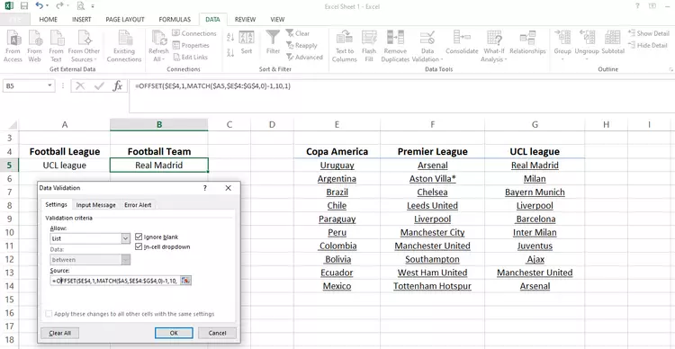 Wéi erstellen ech Multiple Dependent Drop-Down Lëschten an Excel 32551_15