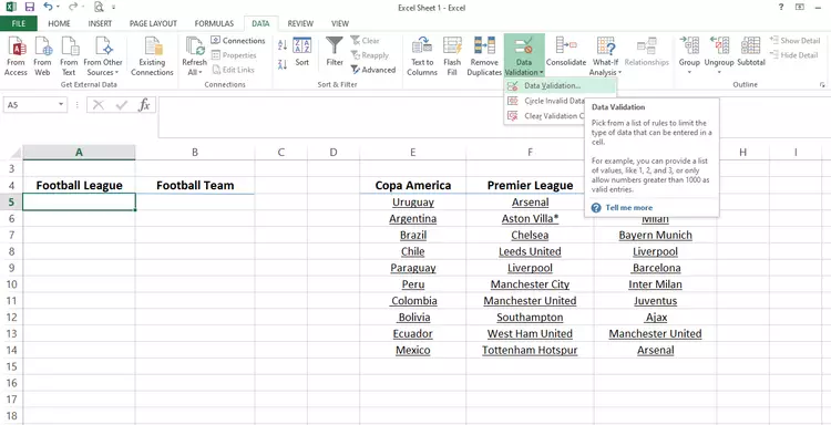 Wéi erstellen ech Multiple Dependent Drop-Down Lëschten an Excel 32551_3