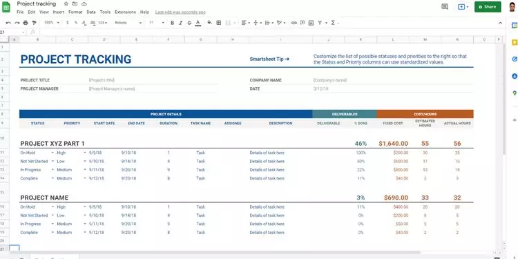 Njia 8 Bora za Kutumia Programu za Google Workspace kwa Usimamizi wa Miradi 3285_2