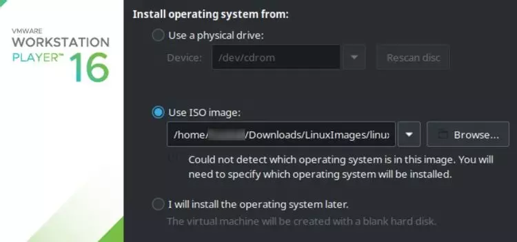 Faʻafefea ona faʻapipiʻi VMware i luga o Linux ma faʻatupu lau masini masini muamua 3288_4