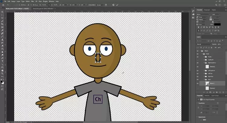 Photoshop에서 Adobe Character Animator용 퍼펫을 만드는 방법 33283_9